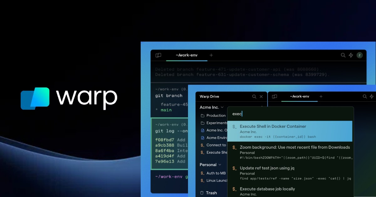 Innovation in terminals, meet WARP : fireup.pro